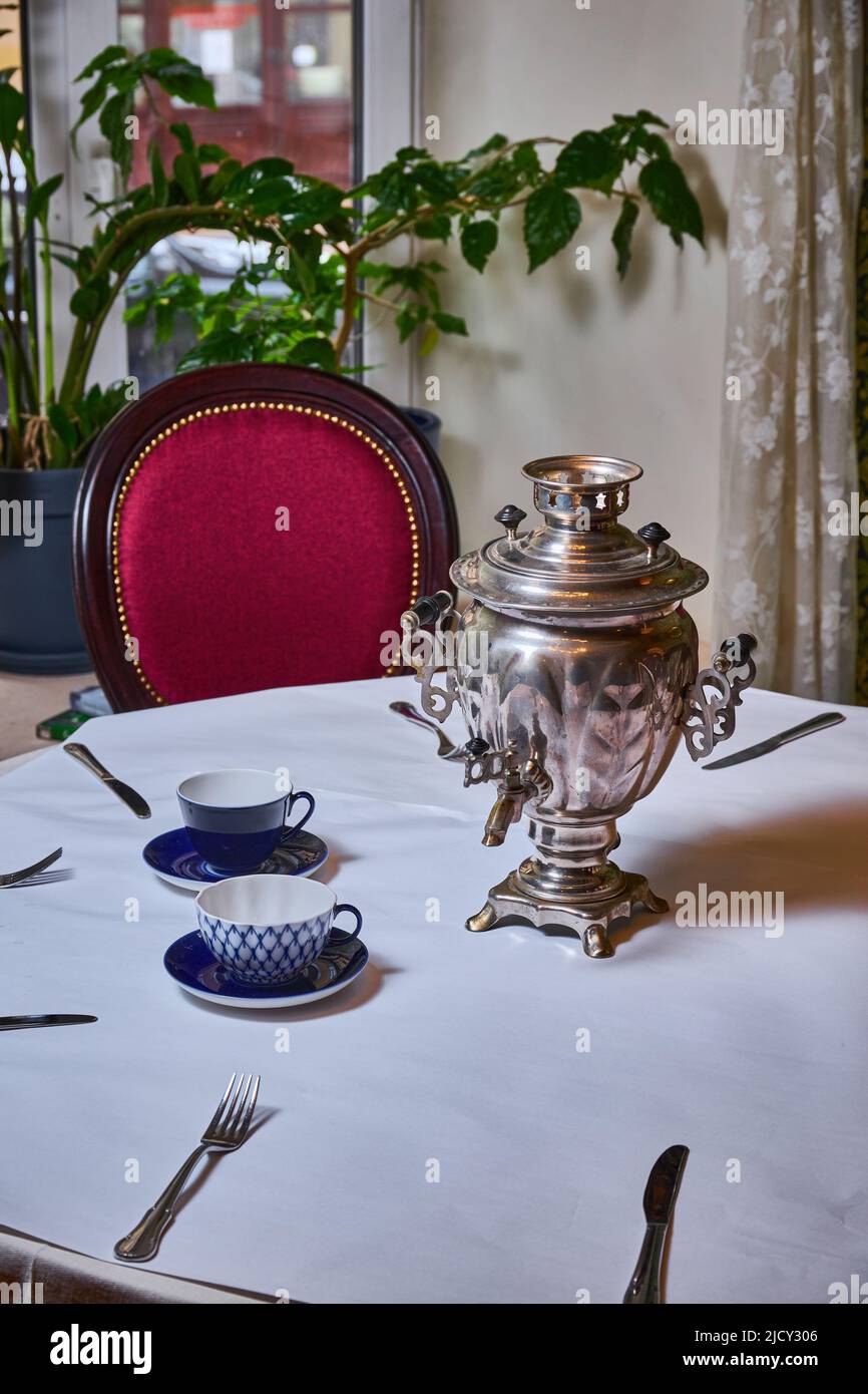 Antique samovar hi-res stock photography and images - Alamy