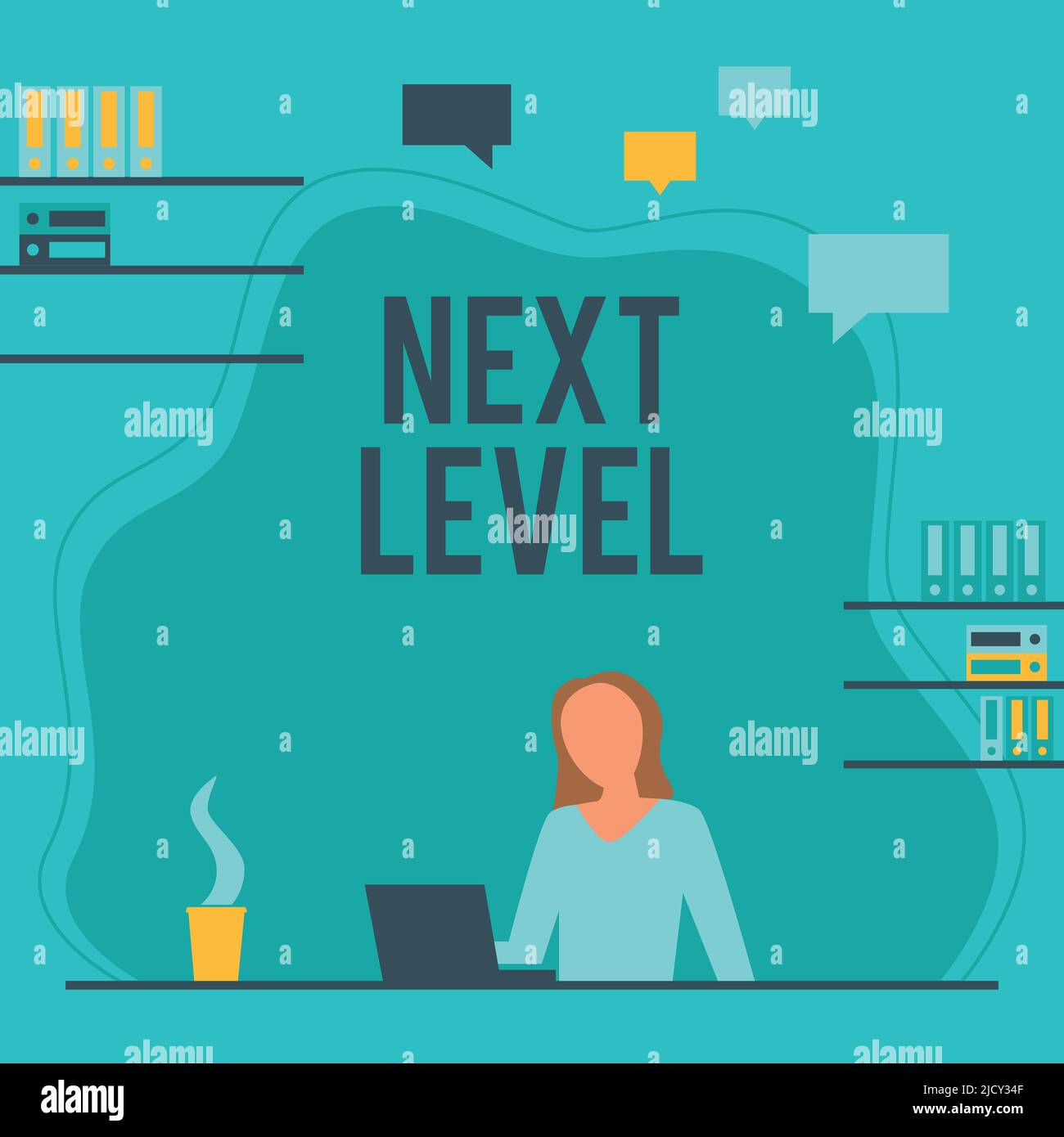 Inspiration showing sign Next Level. Word Written on having more than ...