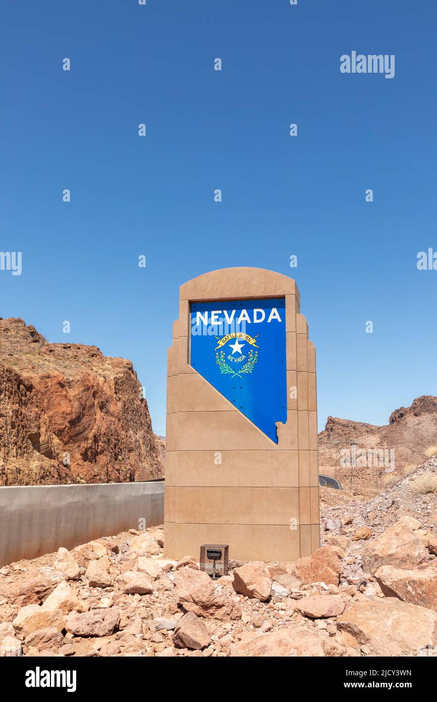 Nevada state sign hi-res stock photography and images - Alamy