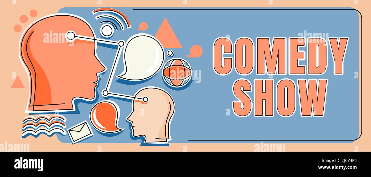 Conceptual display Comedy Show. Conceptual photo Funny program Humorous ...
