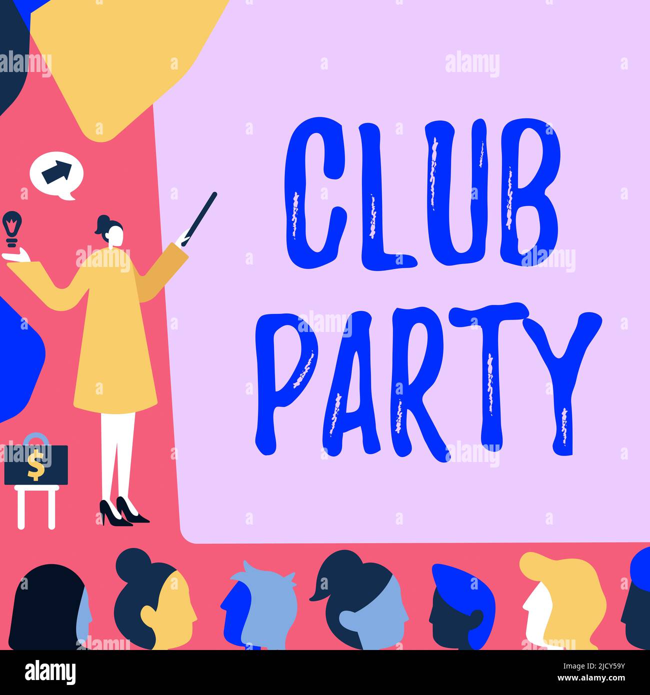 Conceptual display Club Party. Concept meaning social gathering in a ...