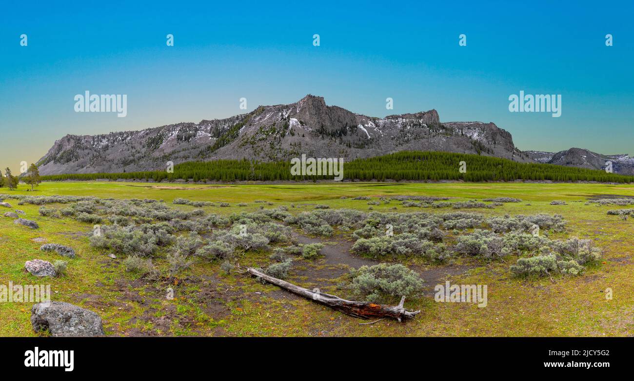 scenic landscape near the west entrance at the yellowstone national ...