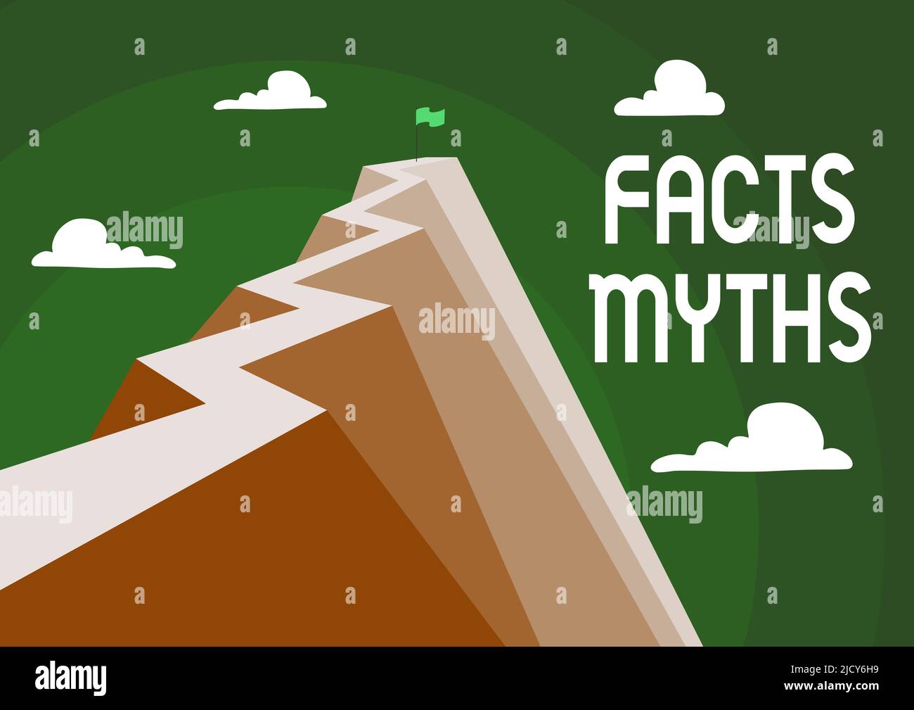 Sign displaying Facts Myths. Business idea work based on imagination ...