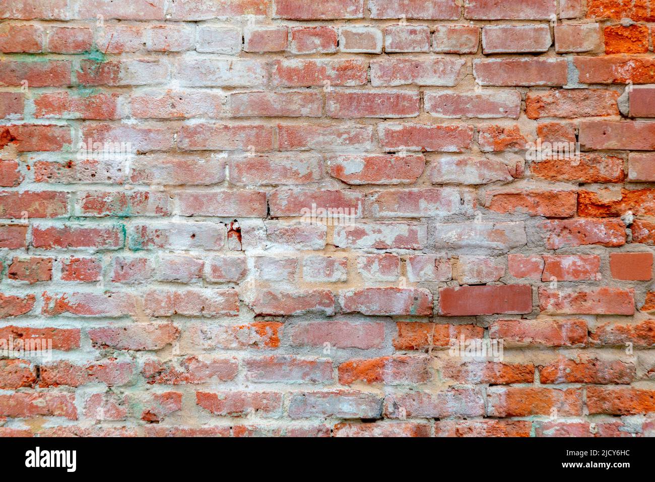 old brick wall of an old american building with original bricks from ...