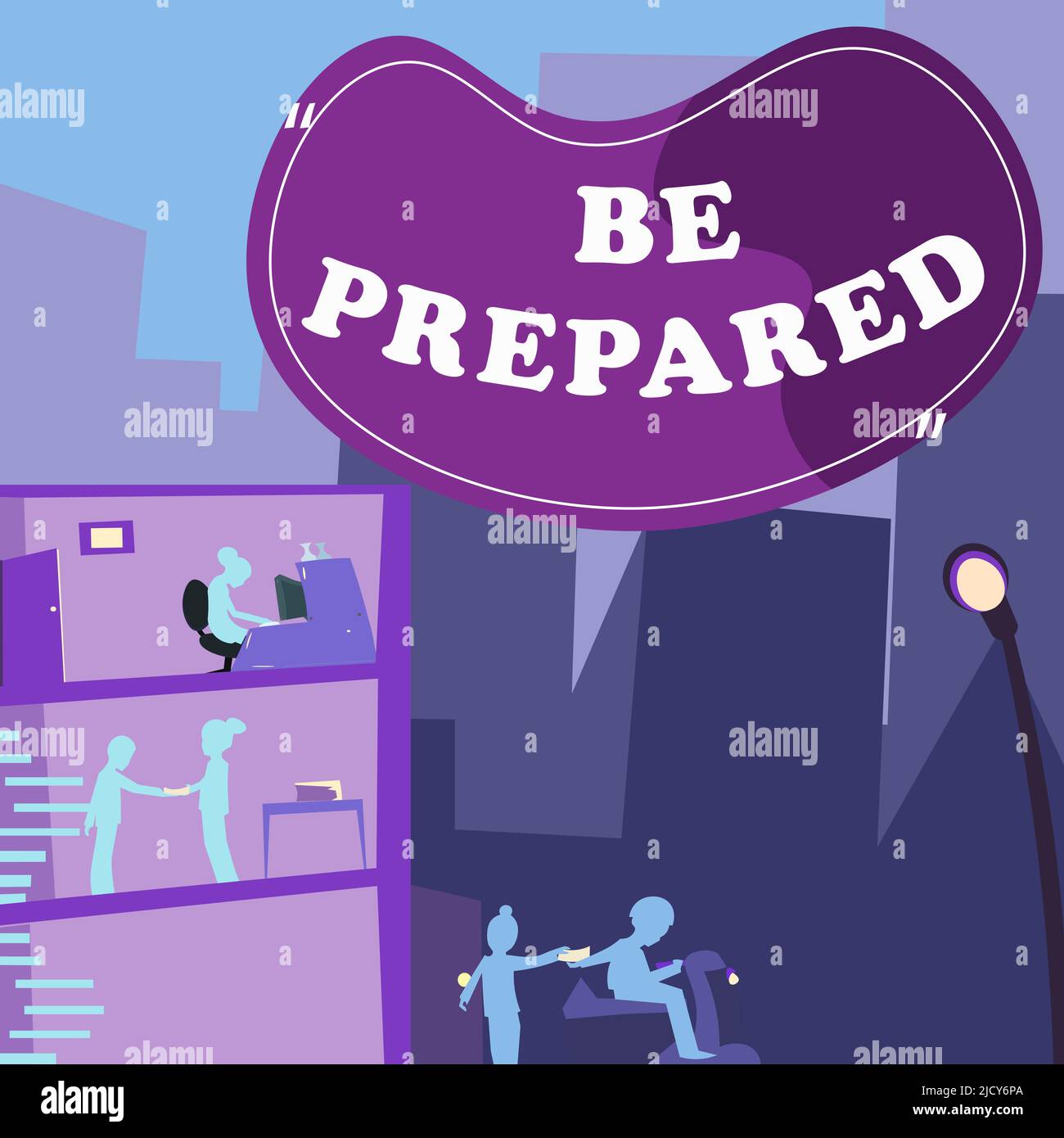 Text showing inspiration Be Prepared. Business idea make something ...