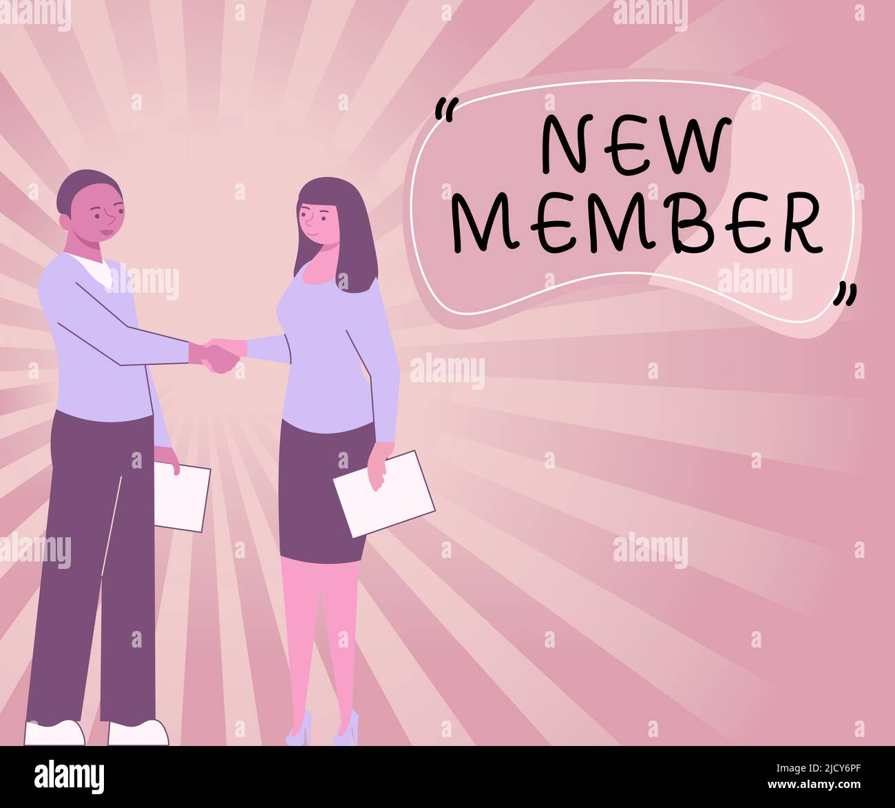 Conceptual display New Member. Word for recruiting employee to company ...