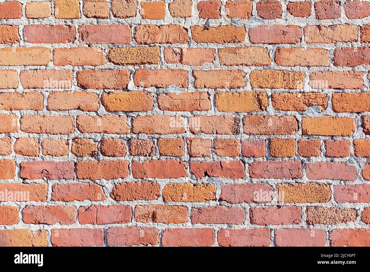 old brick wall of an old american building with original bricks from ...