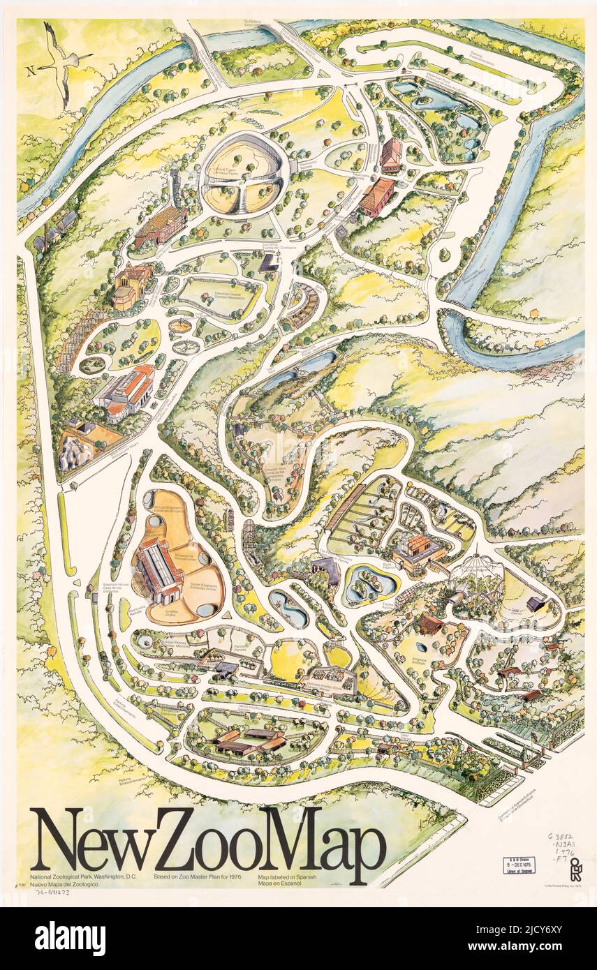 Map national zoo washington hi-res stock photography and images - Alamy