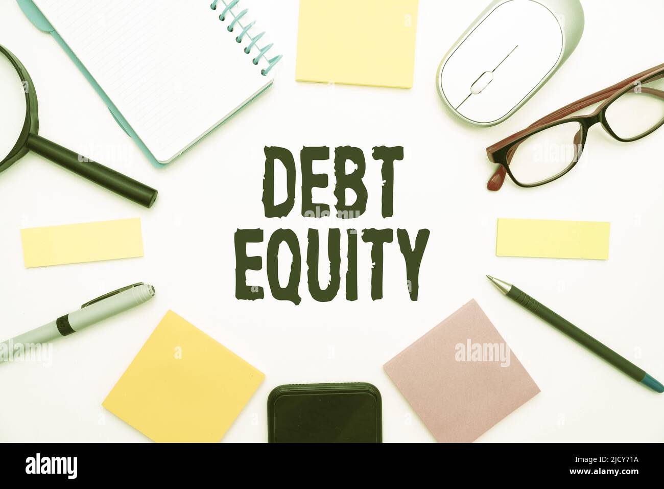 Inspiration showing sign Debt Equity. Business showcase dividing ...
