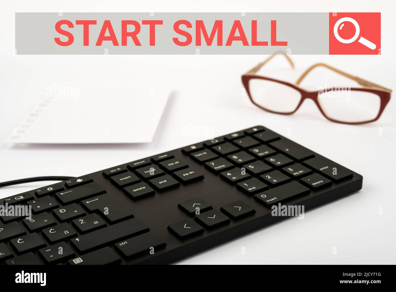 Sign displaying Start Small. Word Written on Small medium enterprises ...