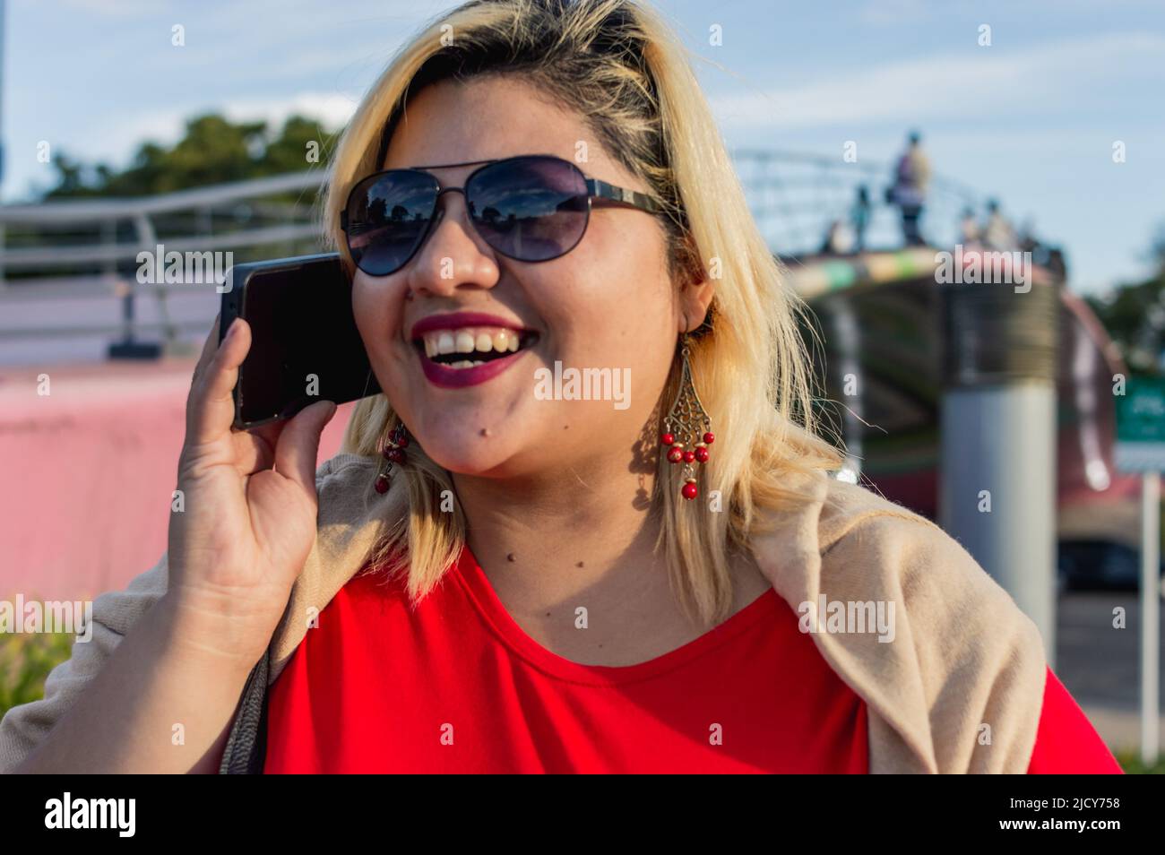 close up portrait young caucasian latin argentinian woman, plus size ...