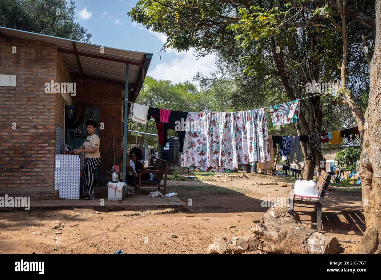 PHOTO:JEFF GILBERT 15th June 2022 Residents outside their homes at the ...
