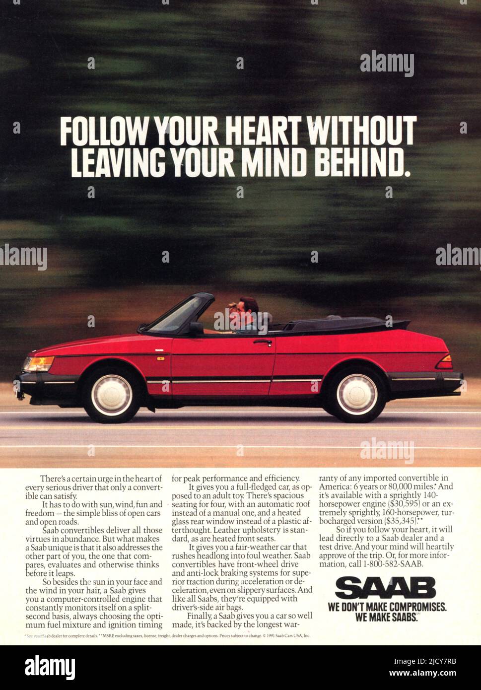 Old saab vintage saab advert hi-res stock photography and images - Alamy