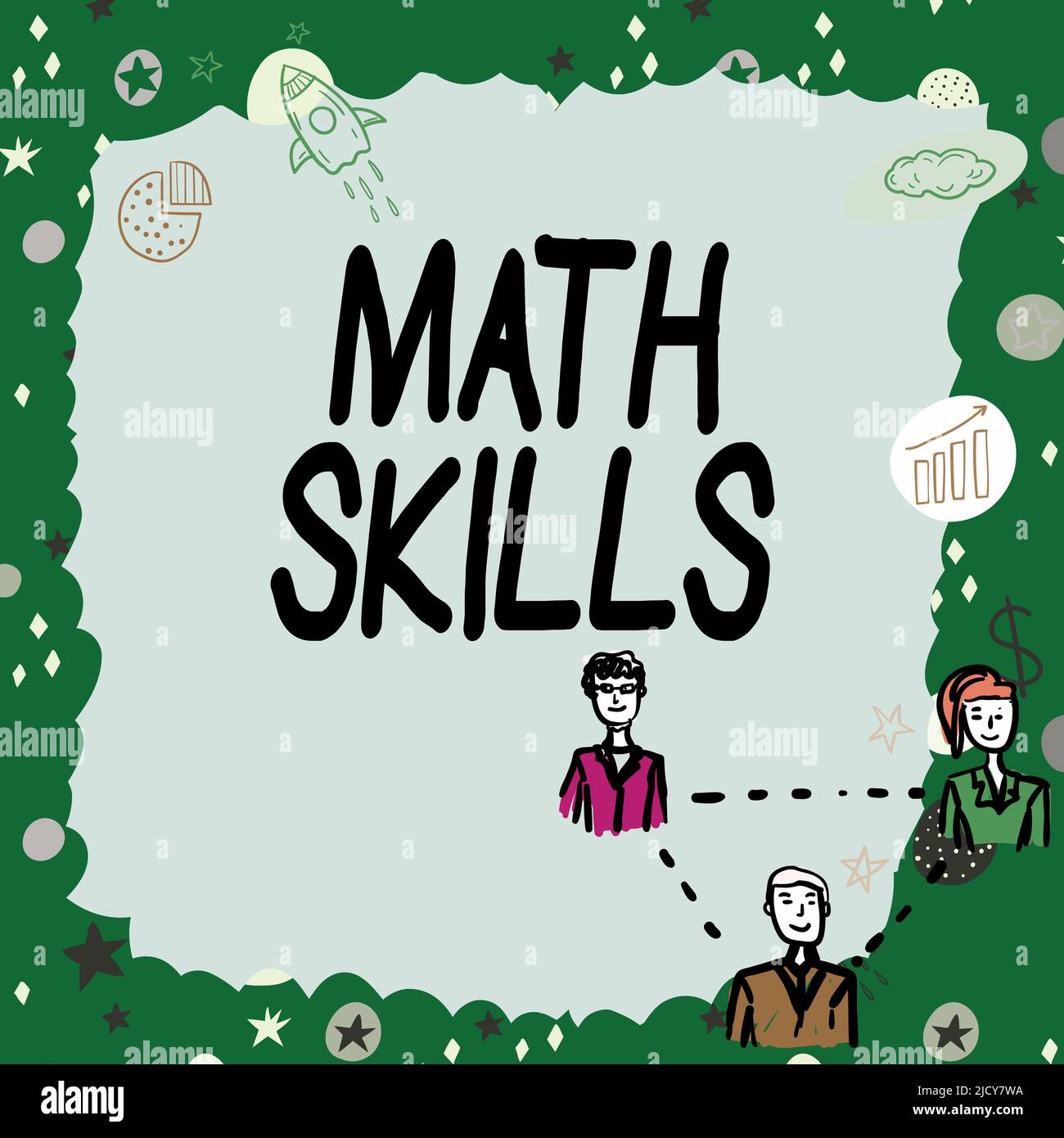 Conceptual Caption Math Skills Business Concept Starting To Learn How To Count Numbers Add