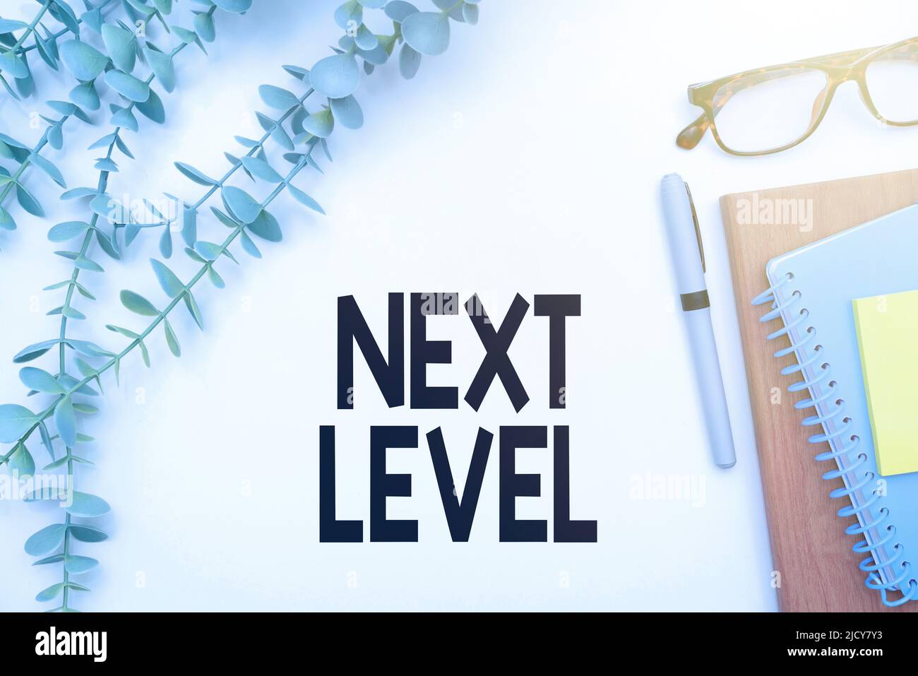 Writing Displaying Text Next Level Word Written On Having More Than One Floor And Referring To