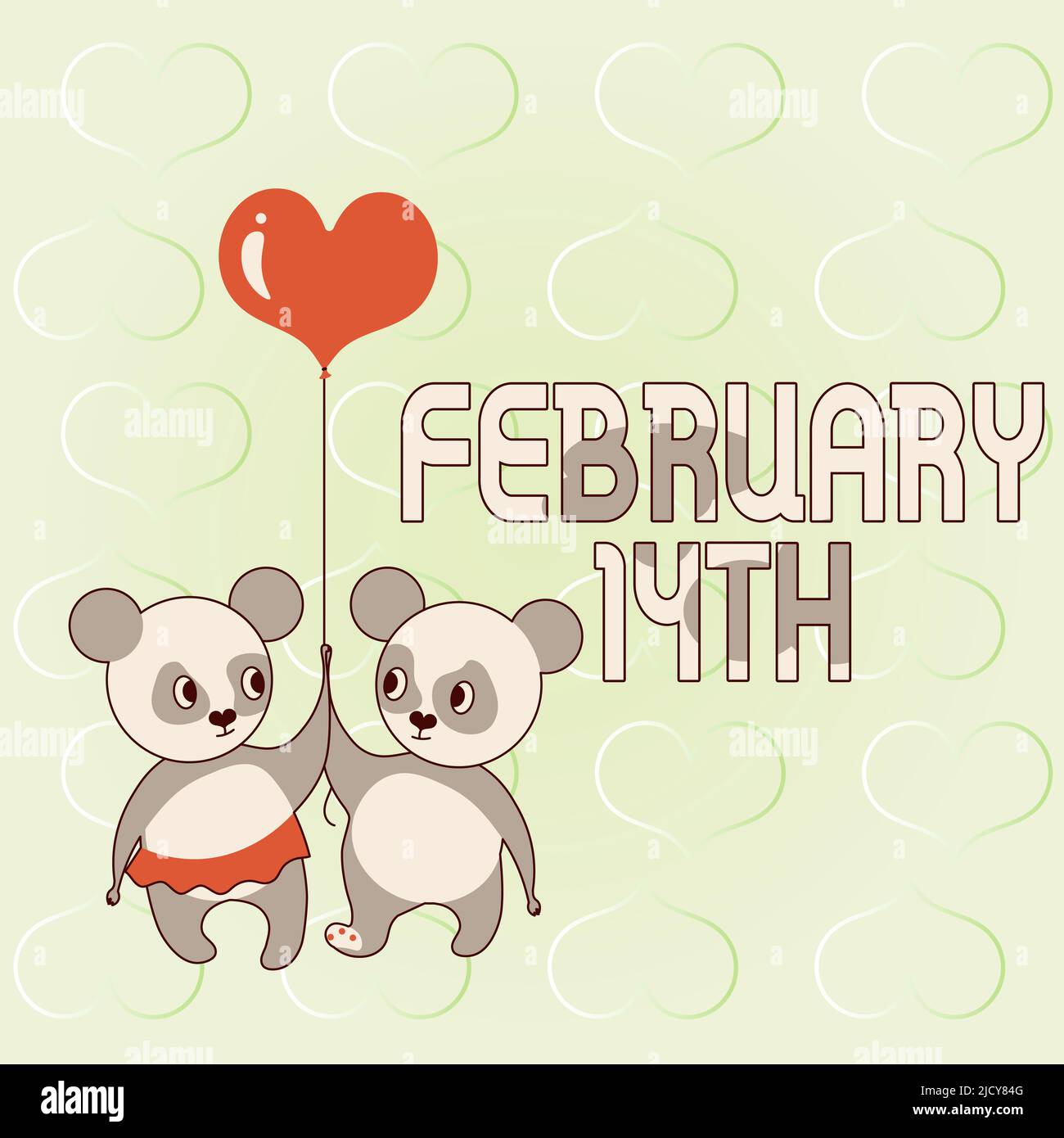 Sign displaying FEBRUARY 14TH. Concept meaning Lovers Day named as ...