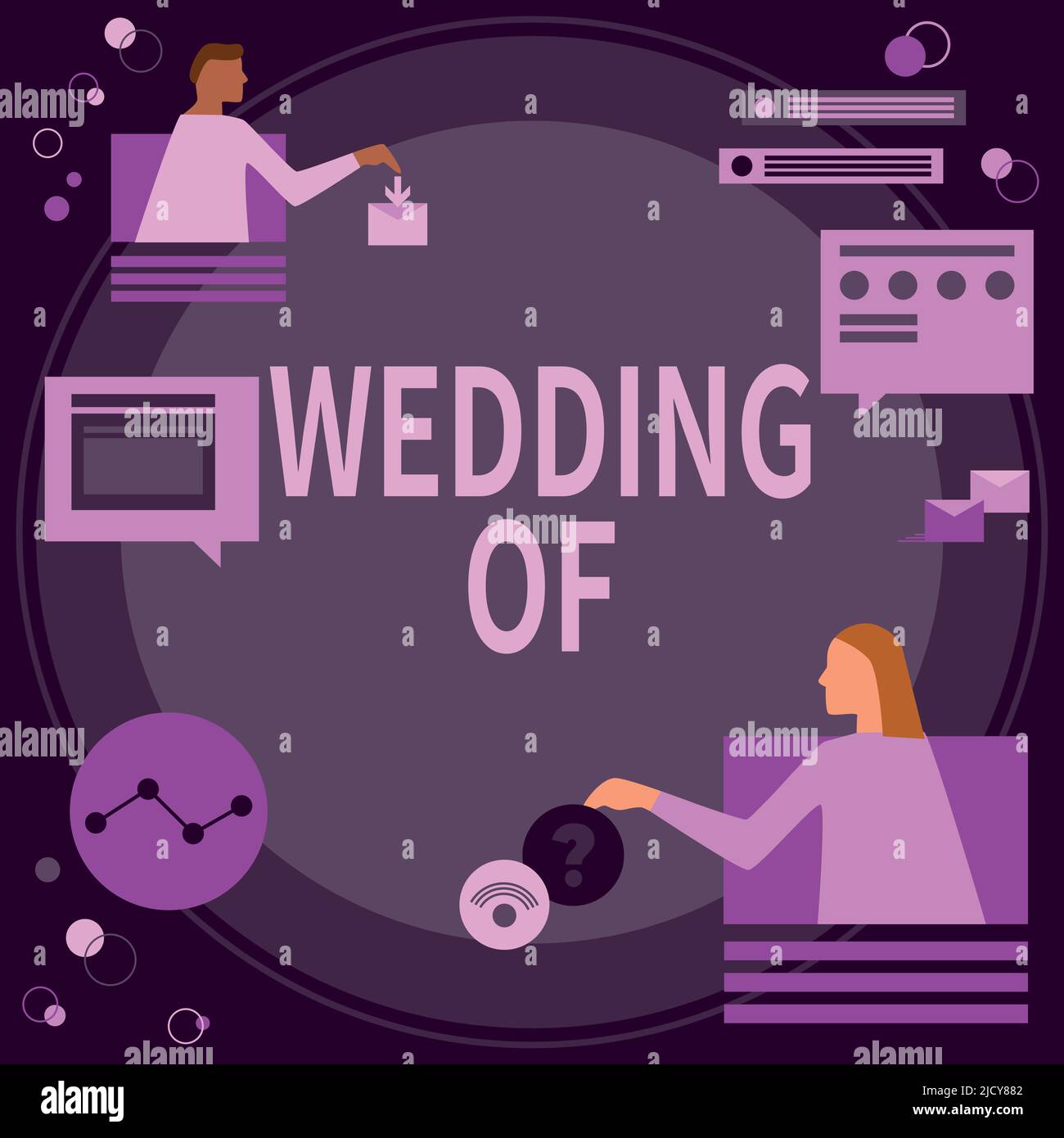 Writing displaying text Wedding Of. Business overview announcing that ...