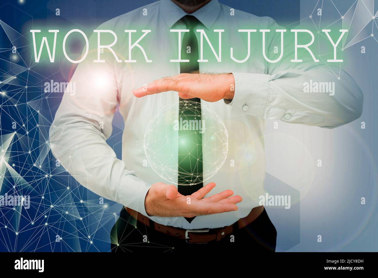 Handwriting text Work Injury. Business showcase Accident in job Danger ...