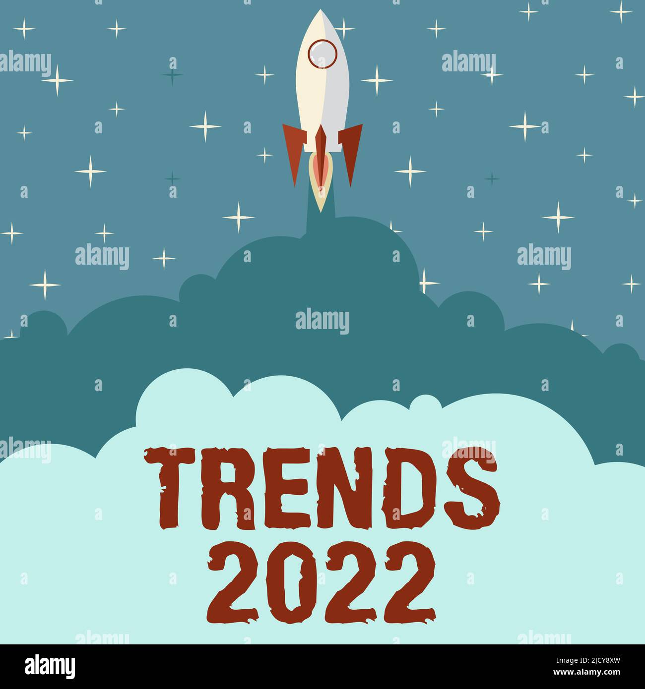 Hand writing sign Trends 2022. Business showcase Upcoming year ...