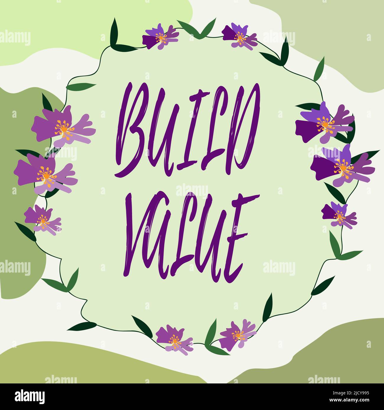 Handwriting Text Build Value Concept Meaning Efficient Enough Way That It Will Generate Profit