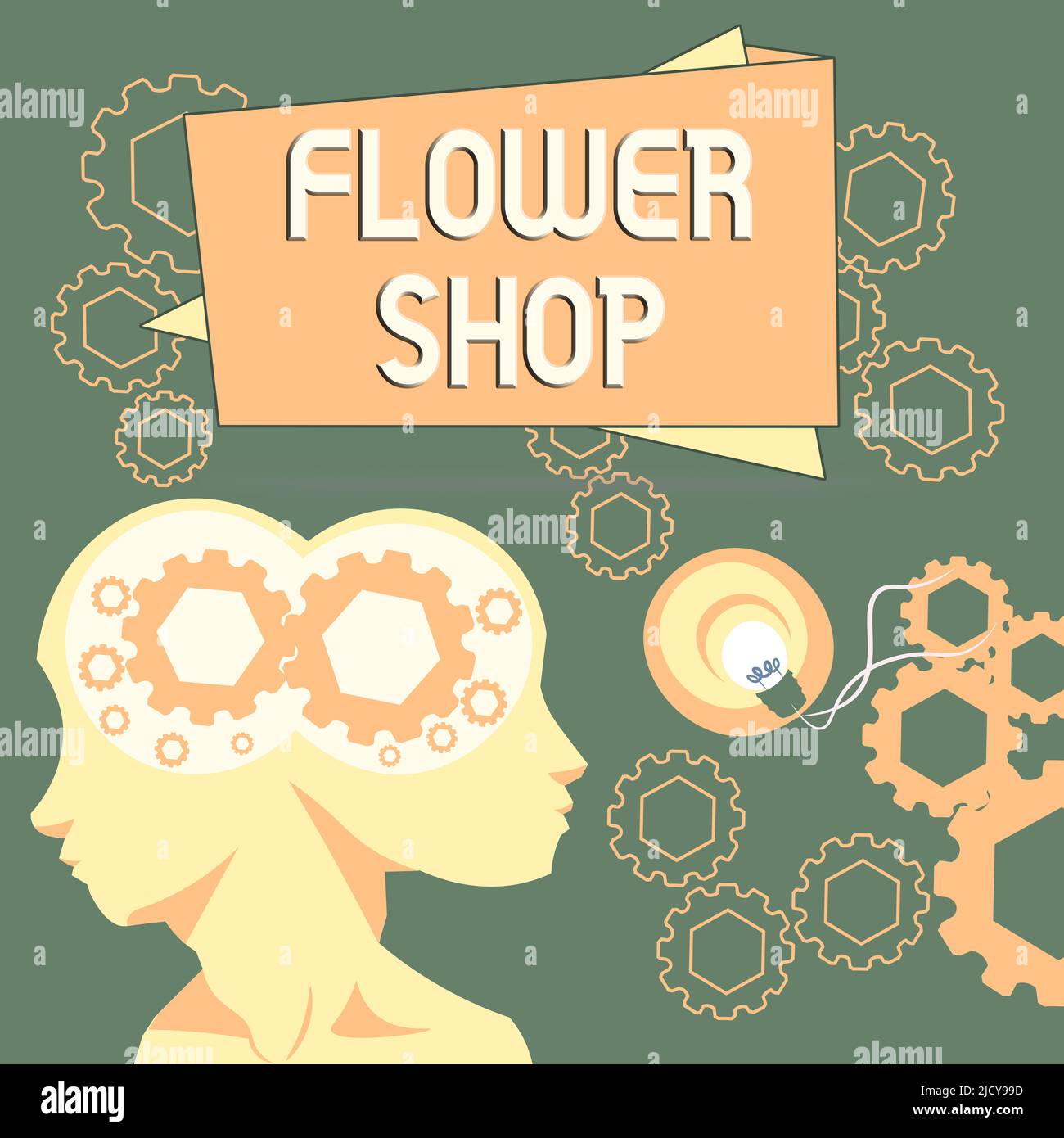 Text showing inspiration Flower Shop. Business concept where cut ...