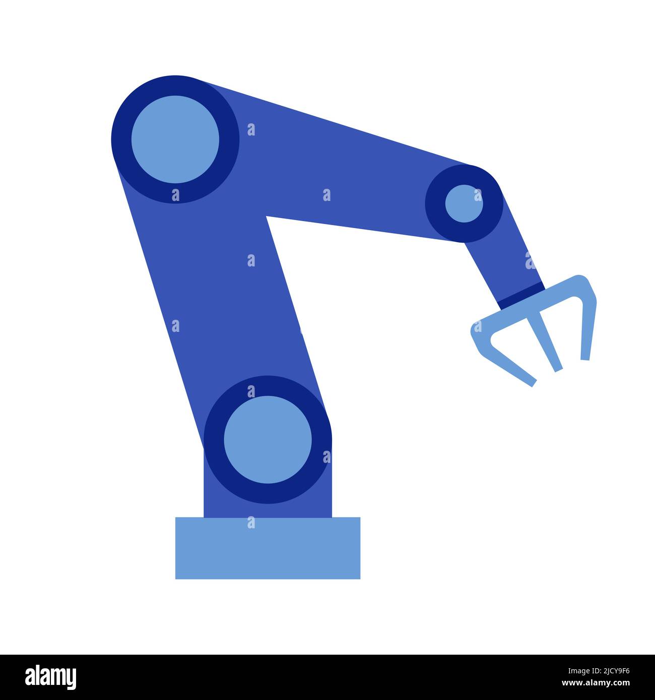 Robot arm technology hand illustration icon. Vector factory robotic ...