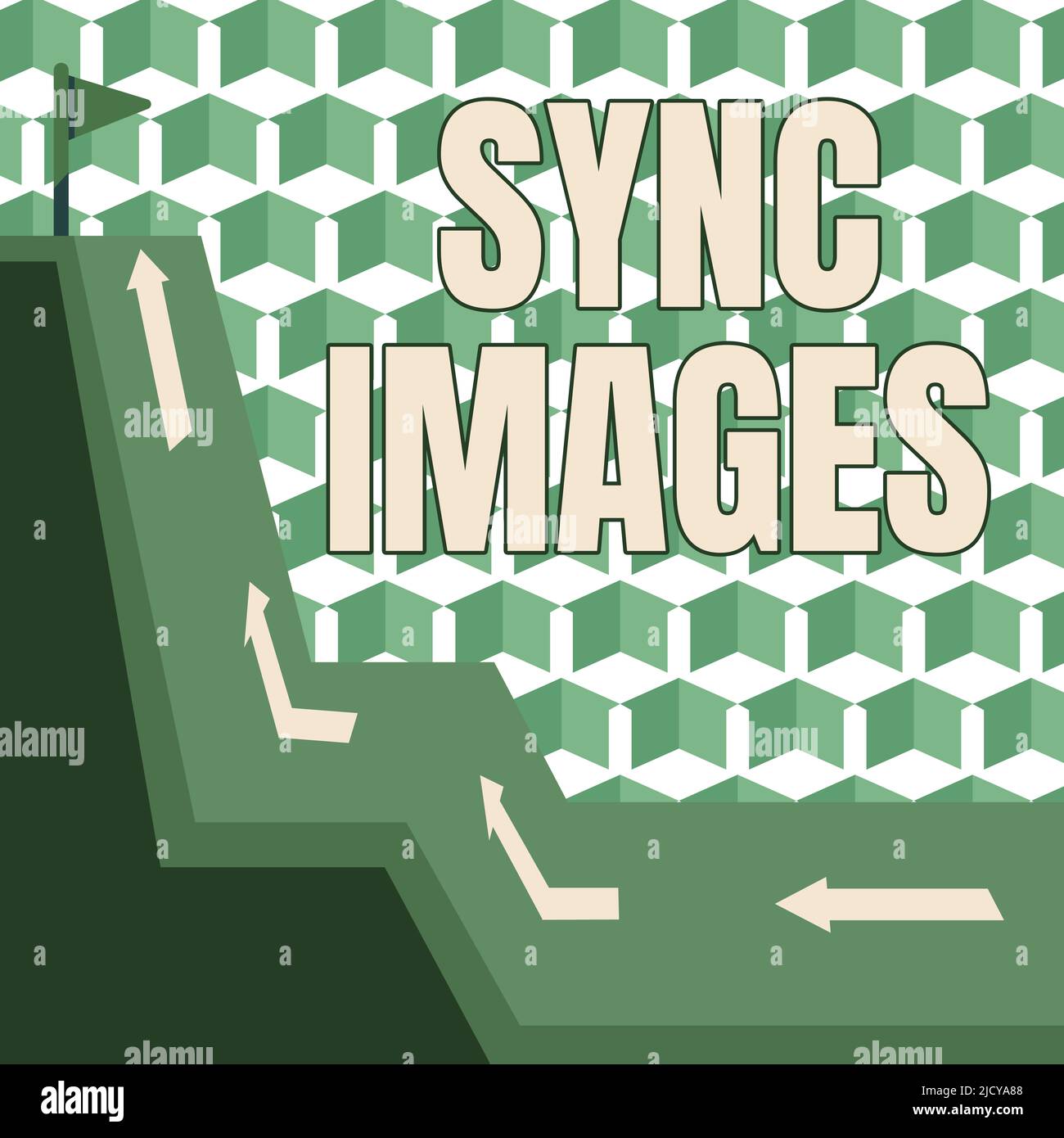 Sign displaying Sync Images. Concept meaning Making photos identical in ...