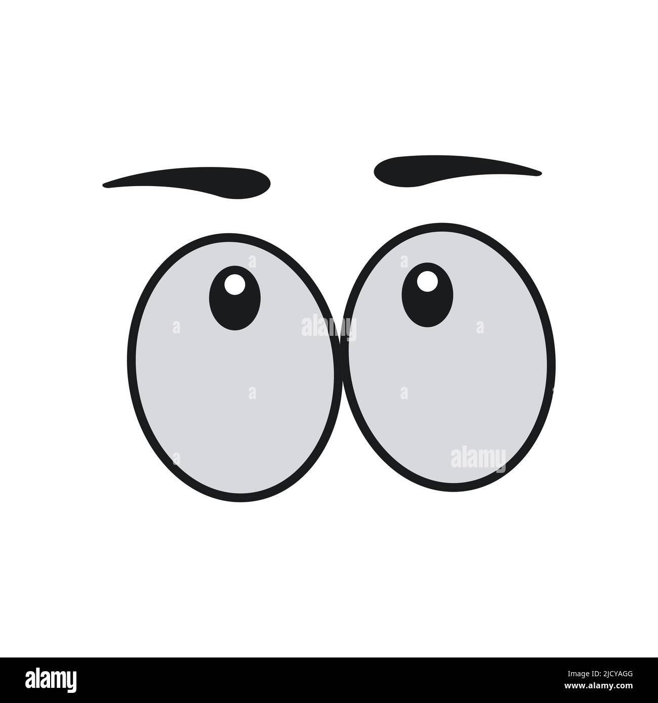 Сomic eye cartoon vector illustration expression character icon. Face ...