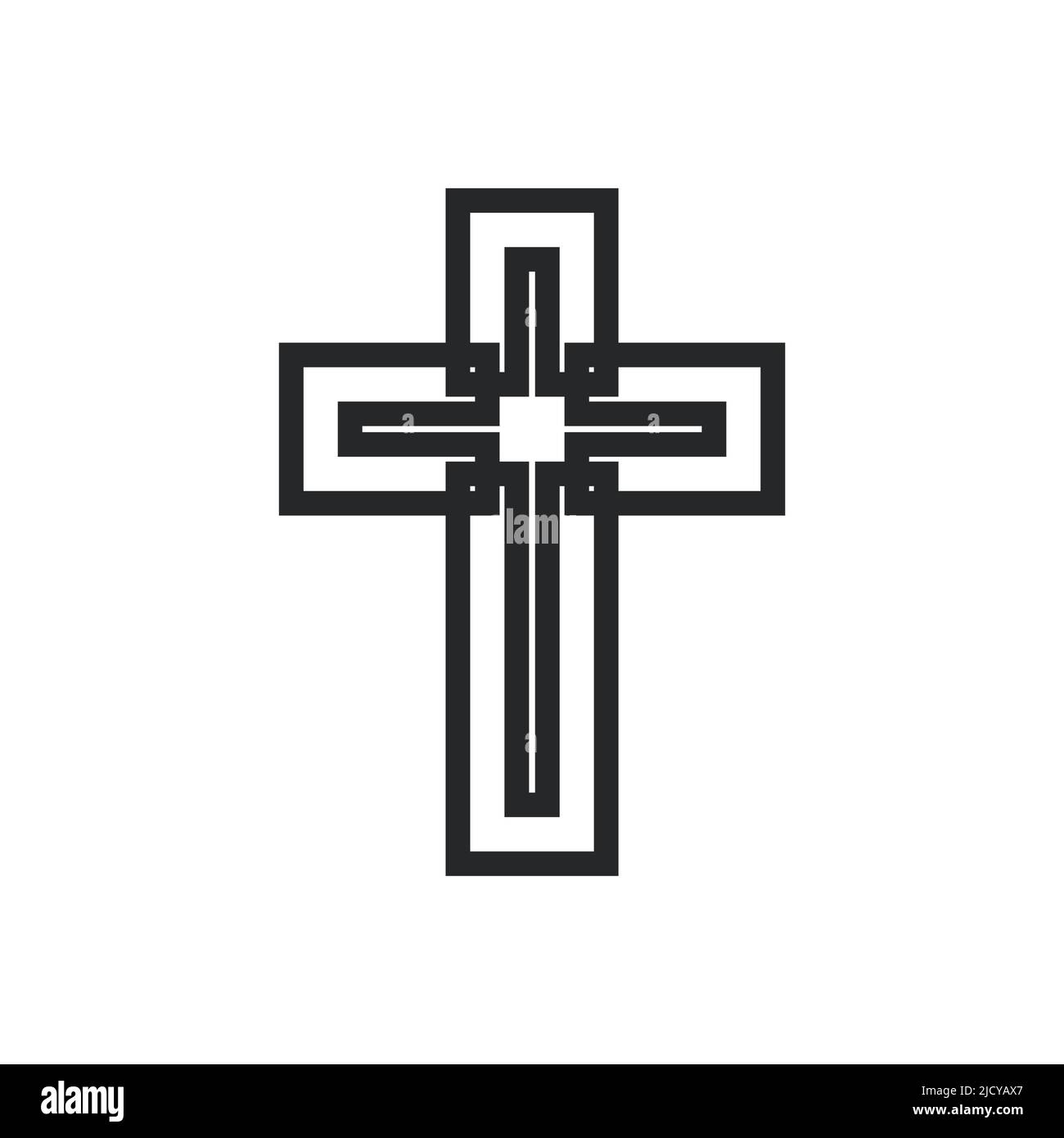 Cross religion god vector illustration icon. Symbol christianity and ...