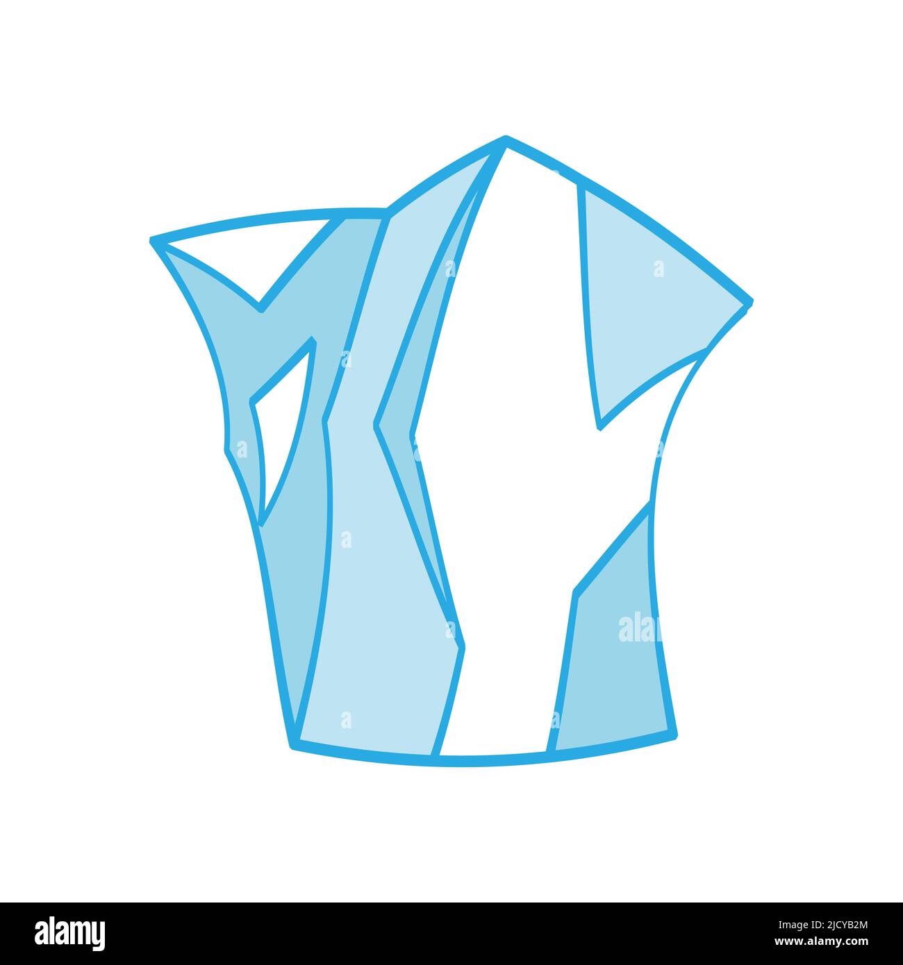 Iceberg vector icon and blue illustration underwater sea. Nature deep ...
