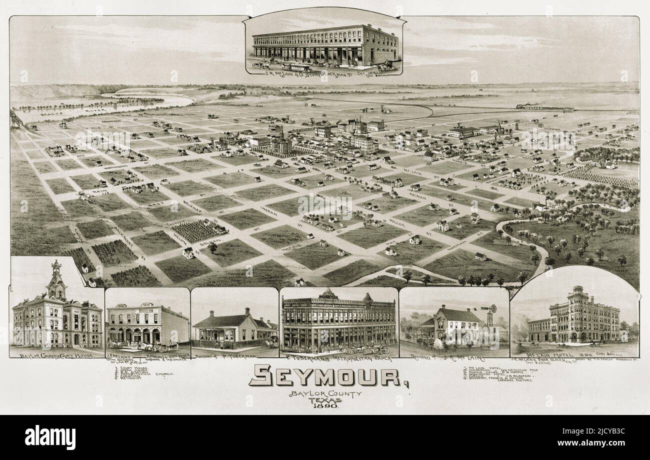 Map of seymour hi-res stock photography and images - Alamy