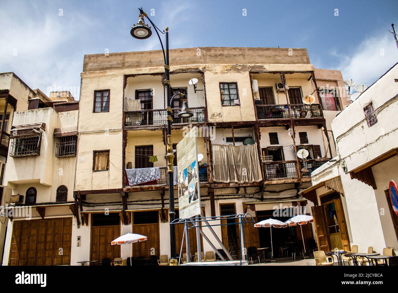Fez, Morocco - June 16, 2022 Cityscape and architecture of Fez, the ...
