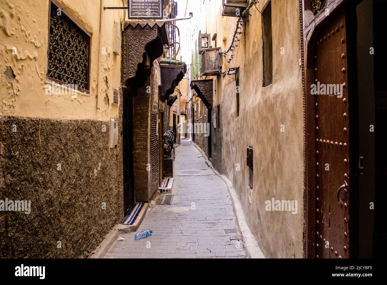Fez, Morocco - June 16, 2022 Cityscape and architecture of Fez, the ...