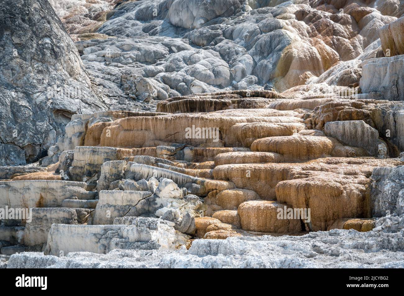 Frozen hot springs yellowstone hi-res stock photography and images - Alamy