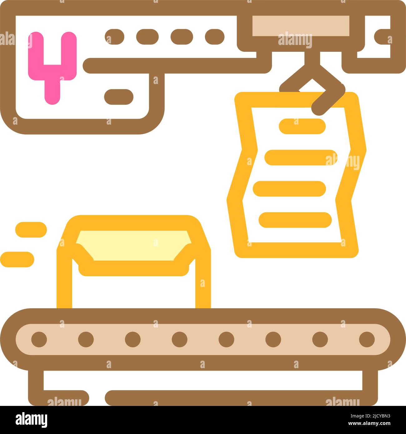 automated email marketing color icon vector illustration Stock Vector ...