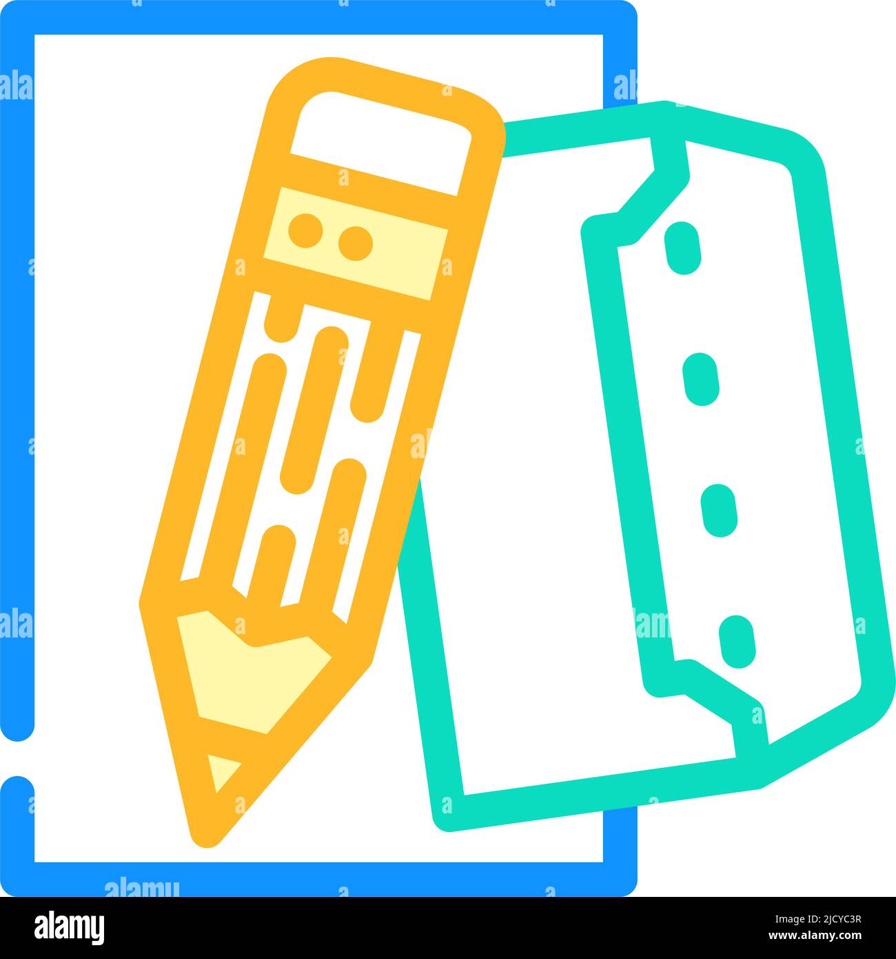 email copywriting color icon vector illustration Stock Vector Image ...