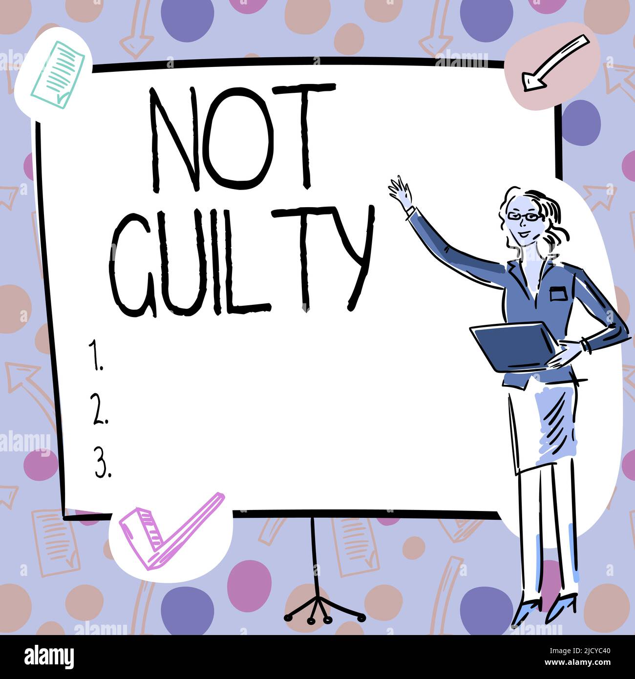 Hand Writing Sign Not Guilty Business Showcase Someone Is Innocent