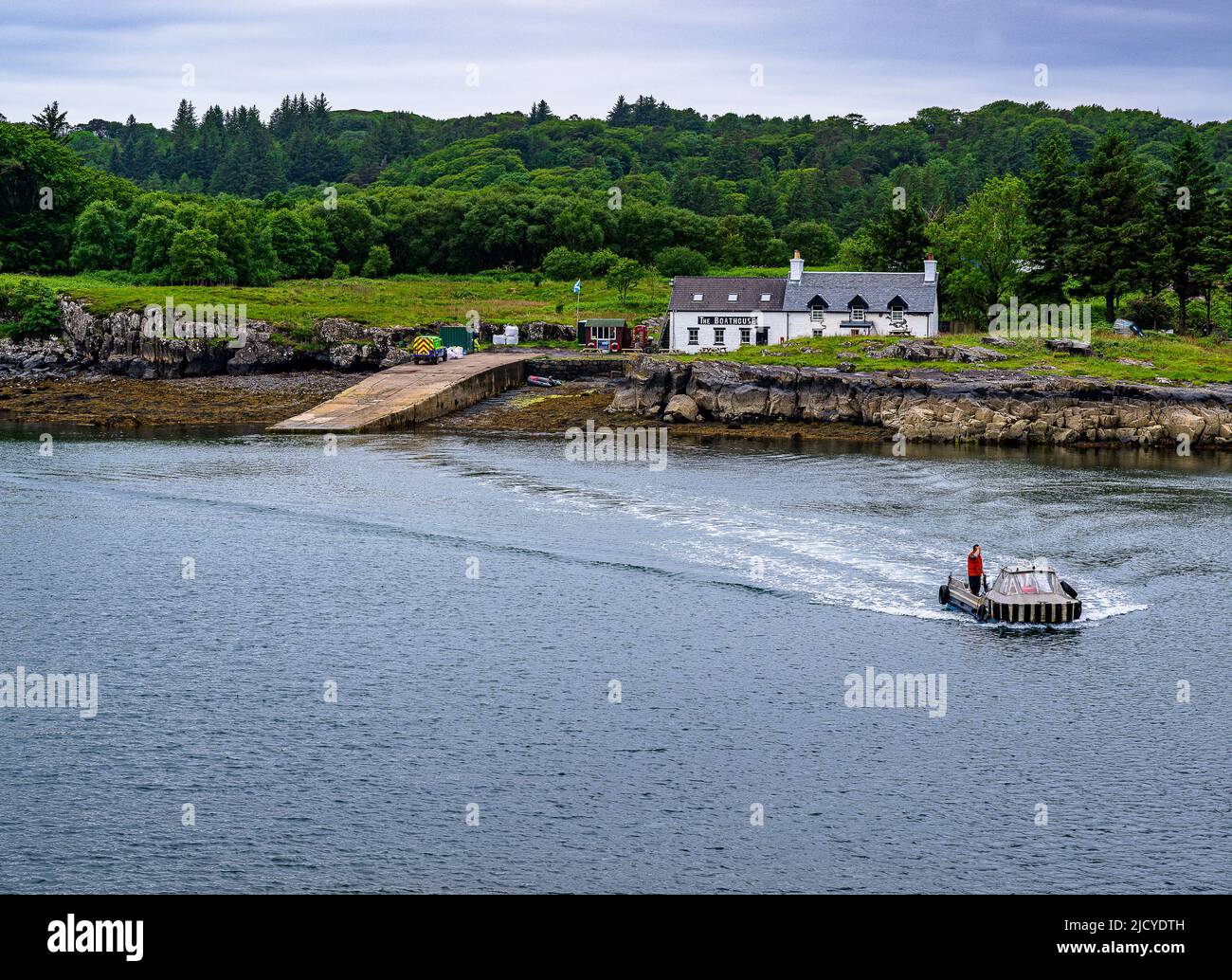Ulva Ferry, Isle of Mull, Scotland – View across to the Isle of Ulva ...