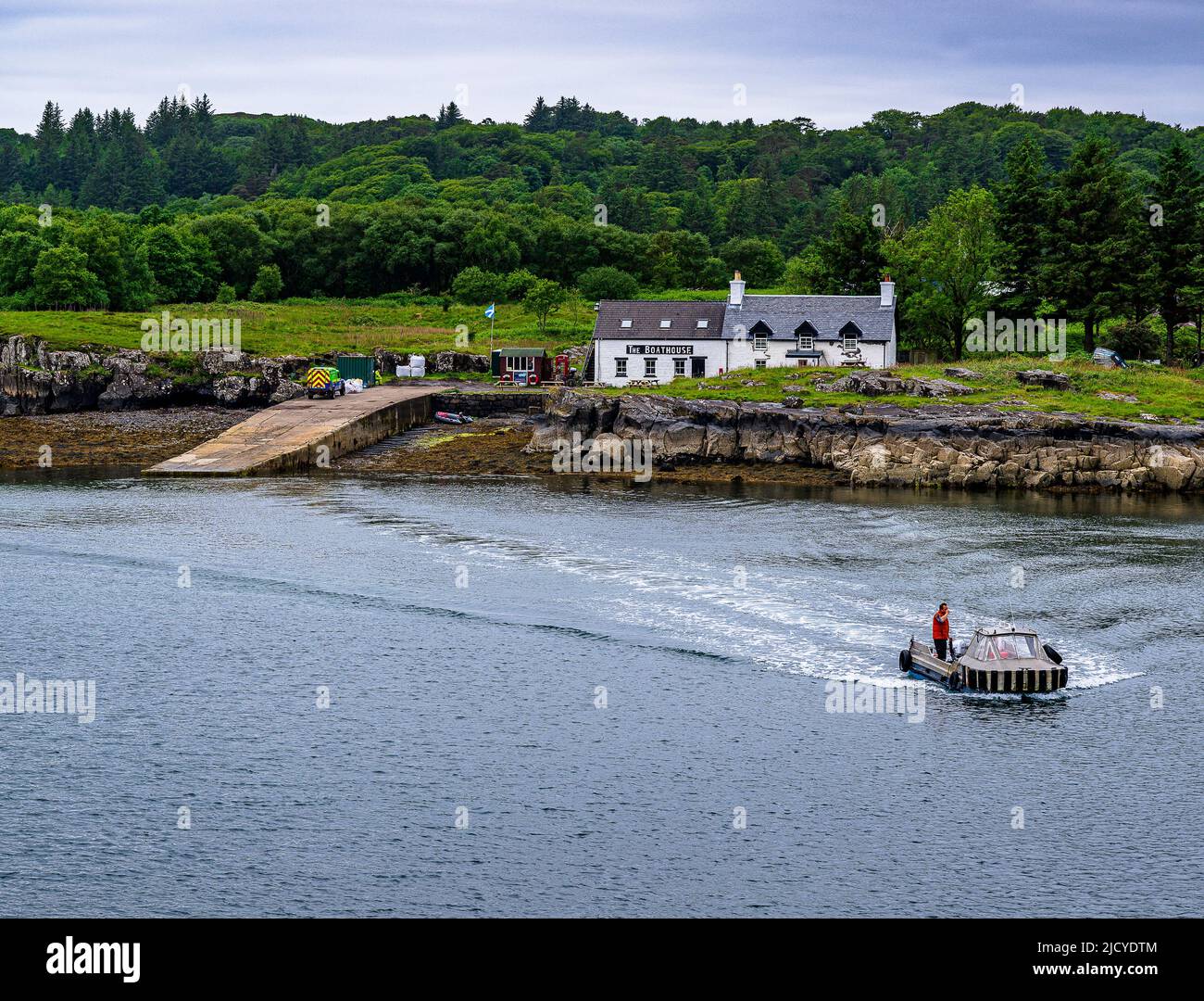 Ulva Ferry, Isle of Mull, Scotland – View across to the Isle of Ulva ...