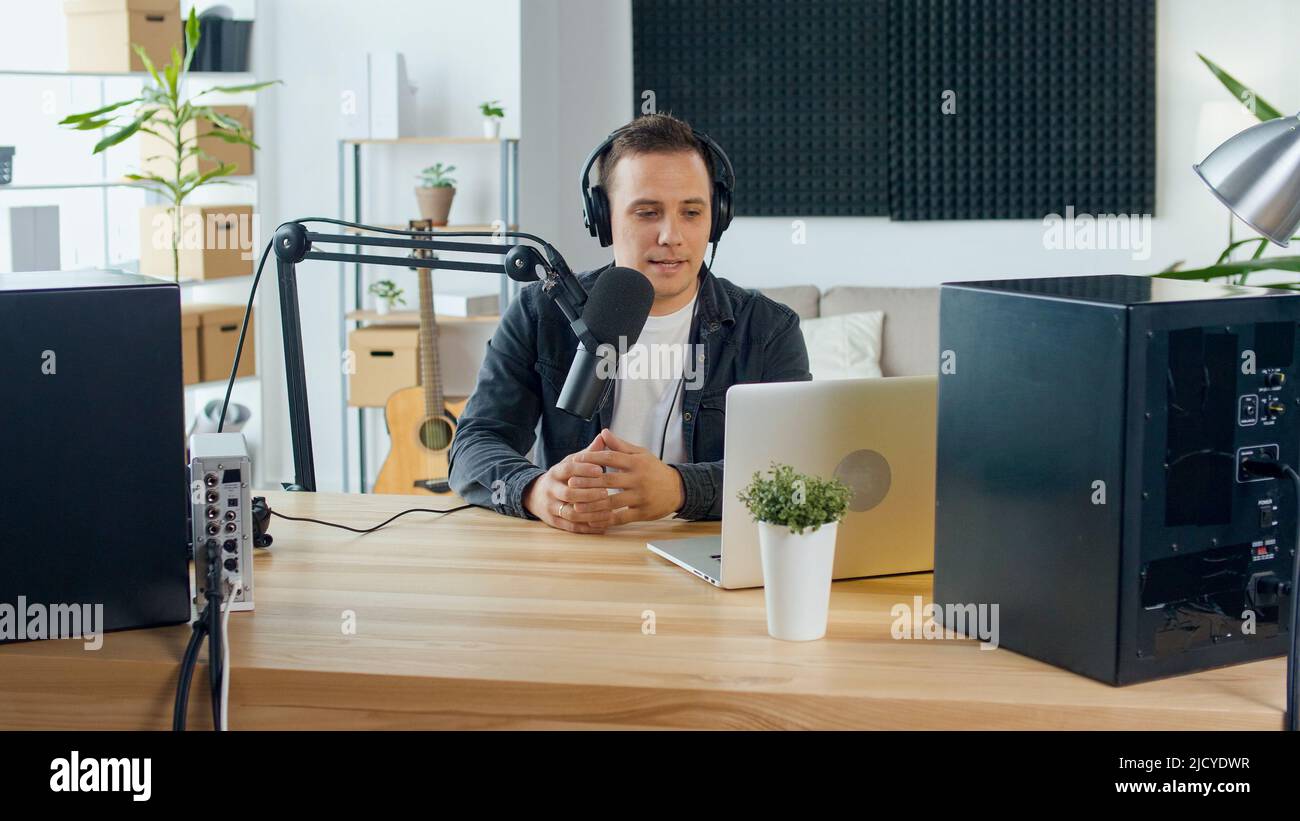 Content Creator, Social Media Influencer Hosts a Podcast While Working ...