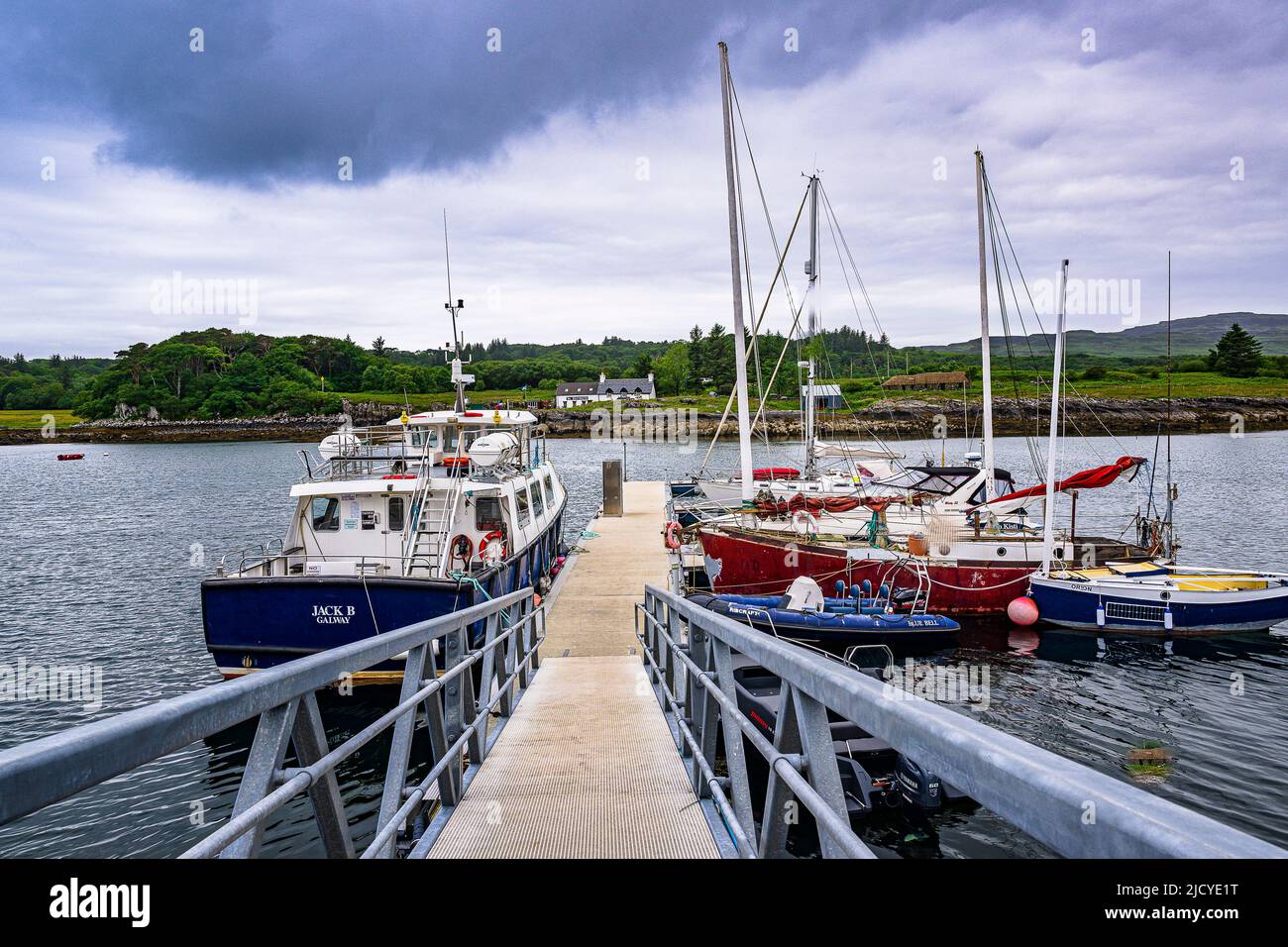 Ulva Ferry, Isle of Mull, Scotland – View across to the Isle of Ulva ...