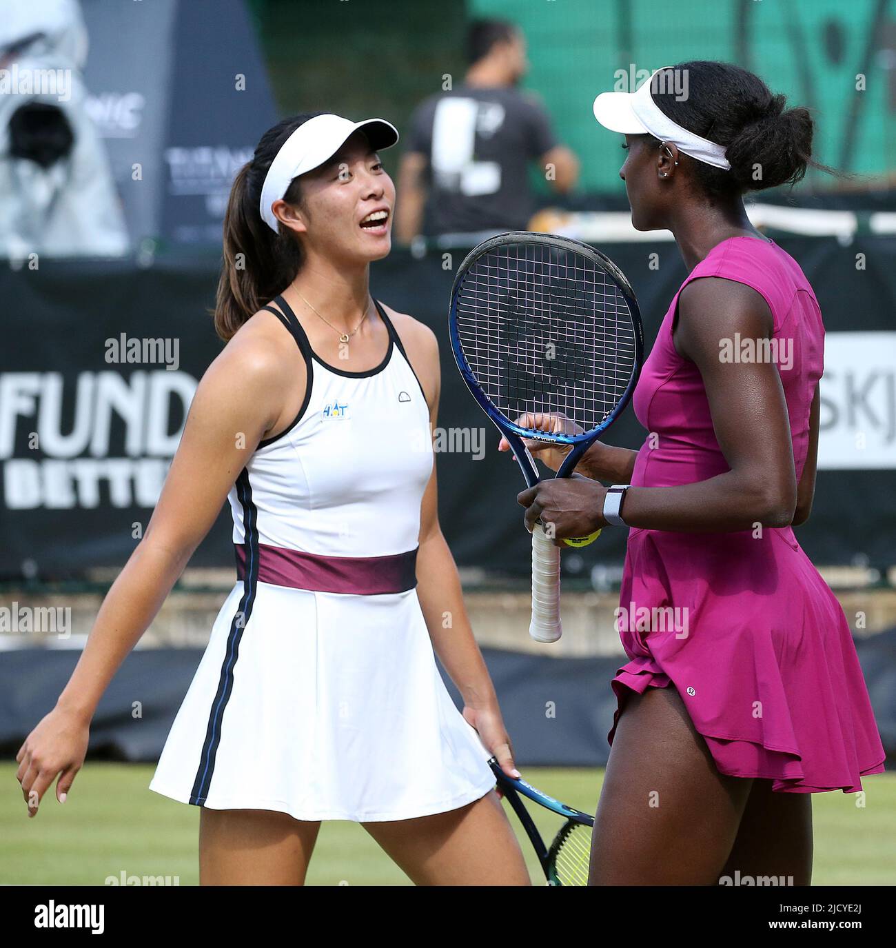 Berlin, Germany. 16th June, 2022. Tennis, WTA Tour, Round of 16 doubles ...