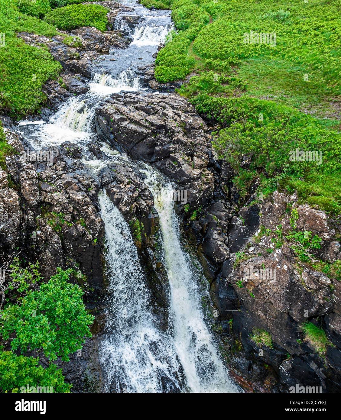 Eas Fors Waterfall, Ballygowan, Isle of Mull, Scotland – A series of ...