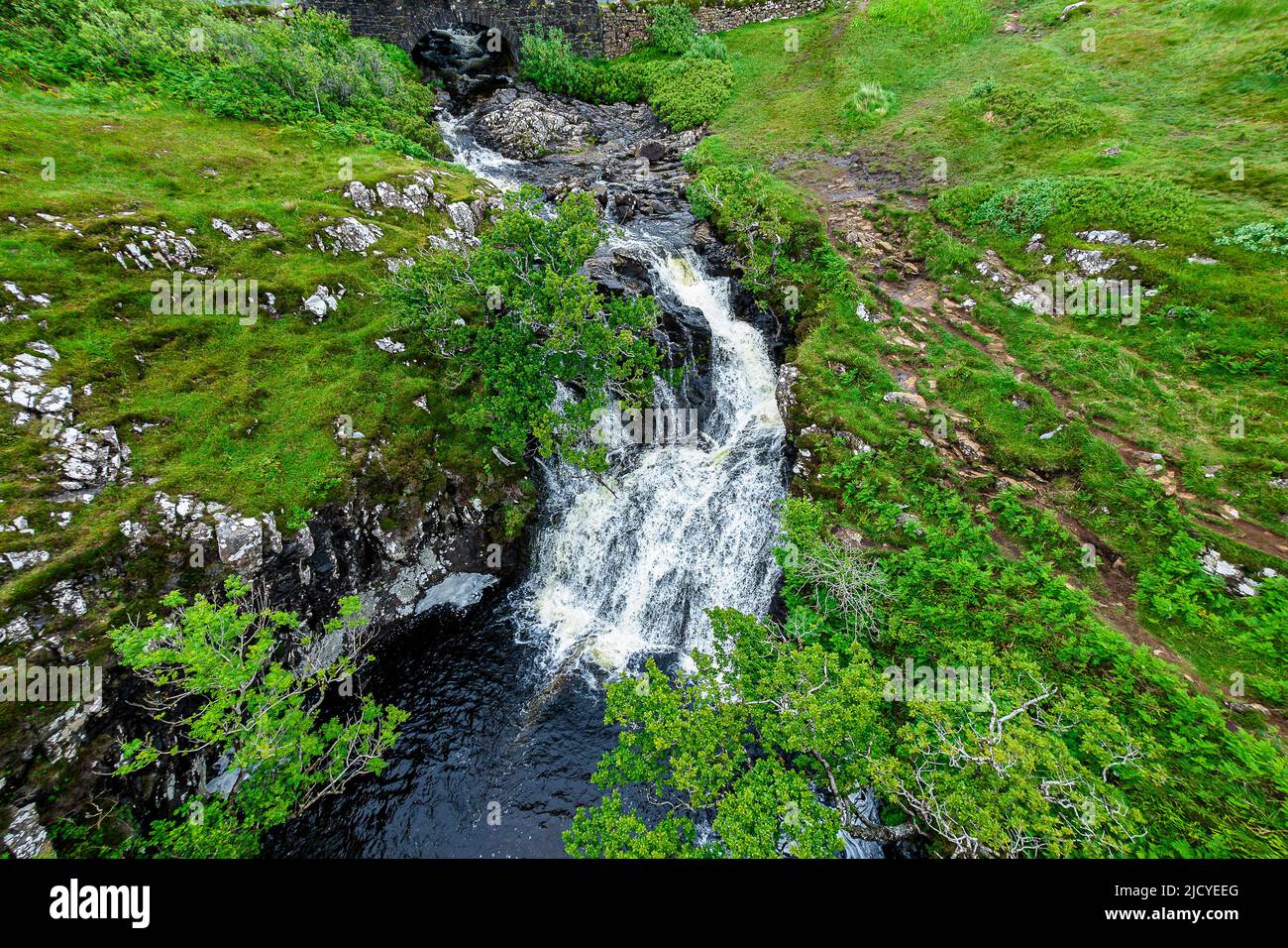Eas Fors Waterfall, Ballygowan, Isle of Mull, Scotland – A series of ...