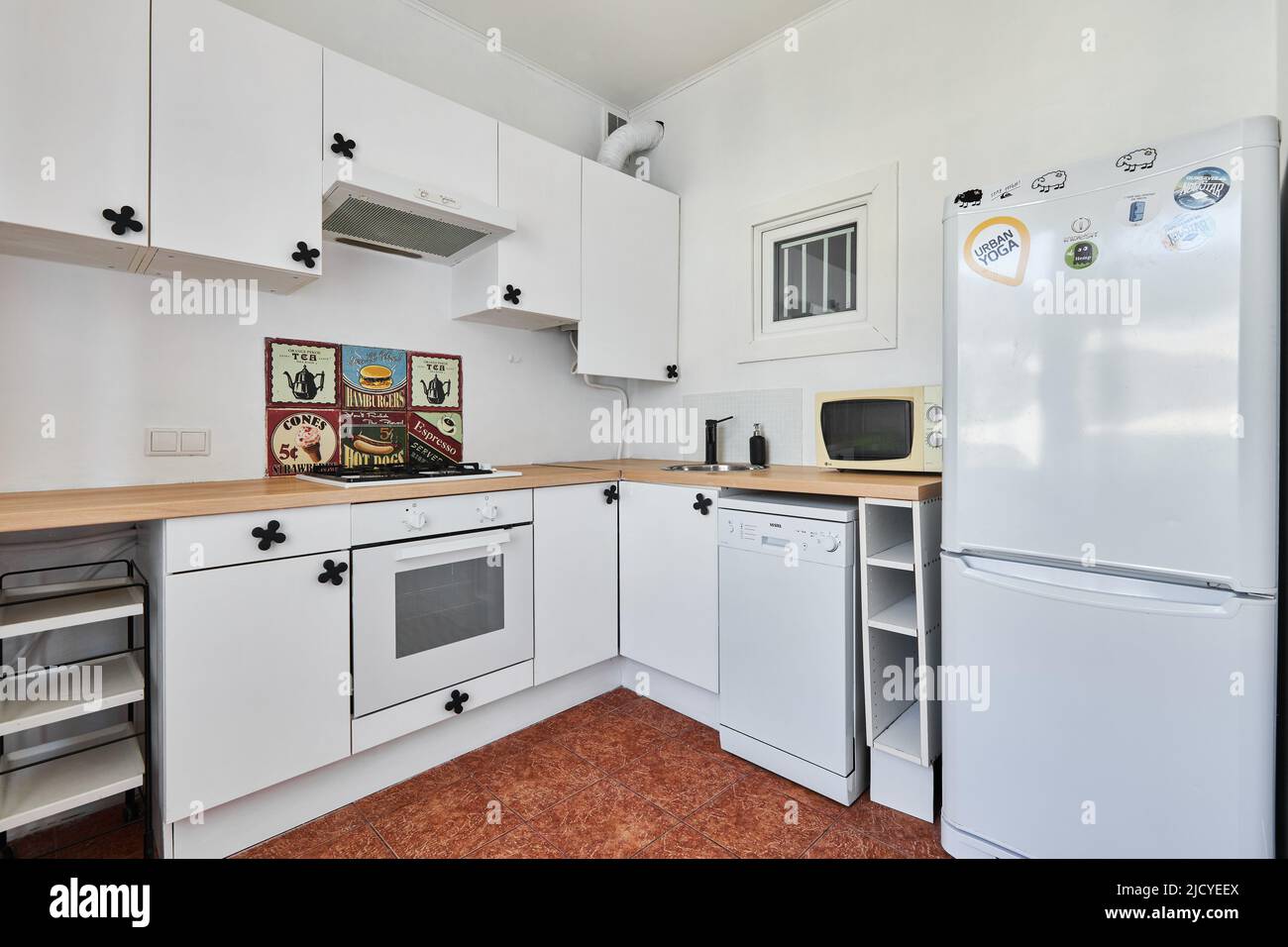 Photograph of a kitchen in an old house Stock Photo - Alamy