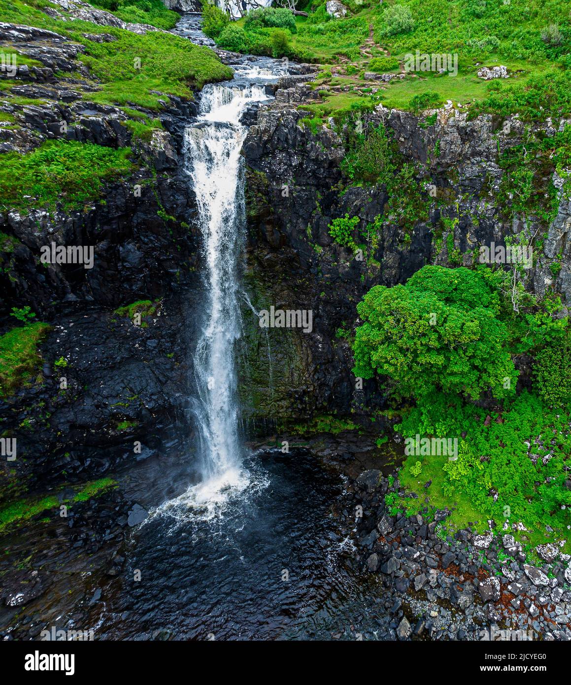 Eas Fors Waterfall, Ballygowan, Isle of Mull, Scotland – A series of ...