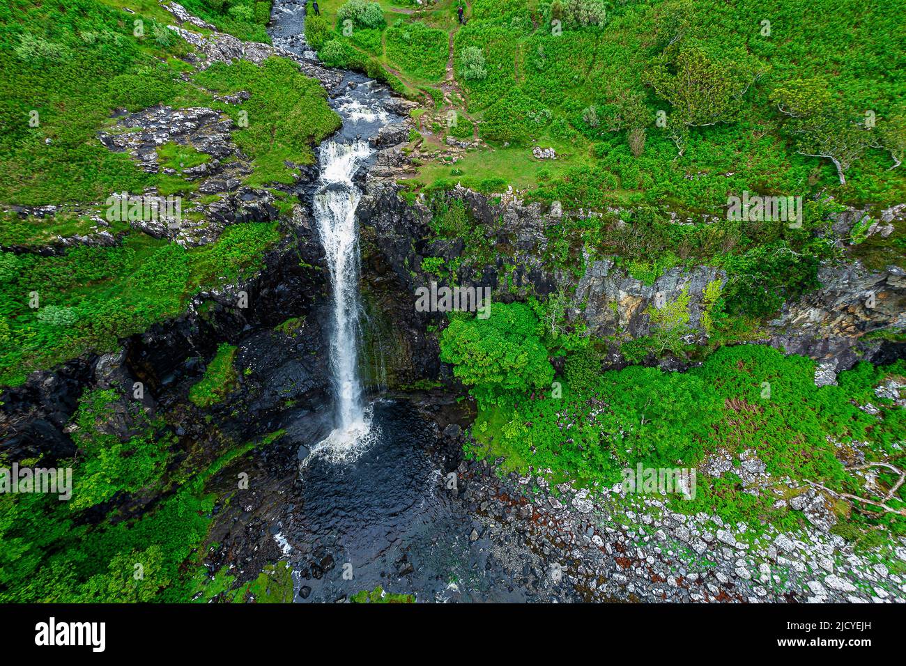 Eas Fors Waterfall, Ballygowan, Isle of Mull, Scotland – A series of ...