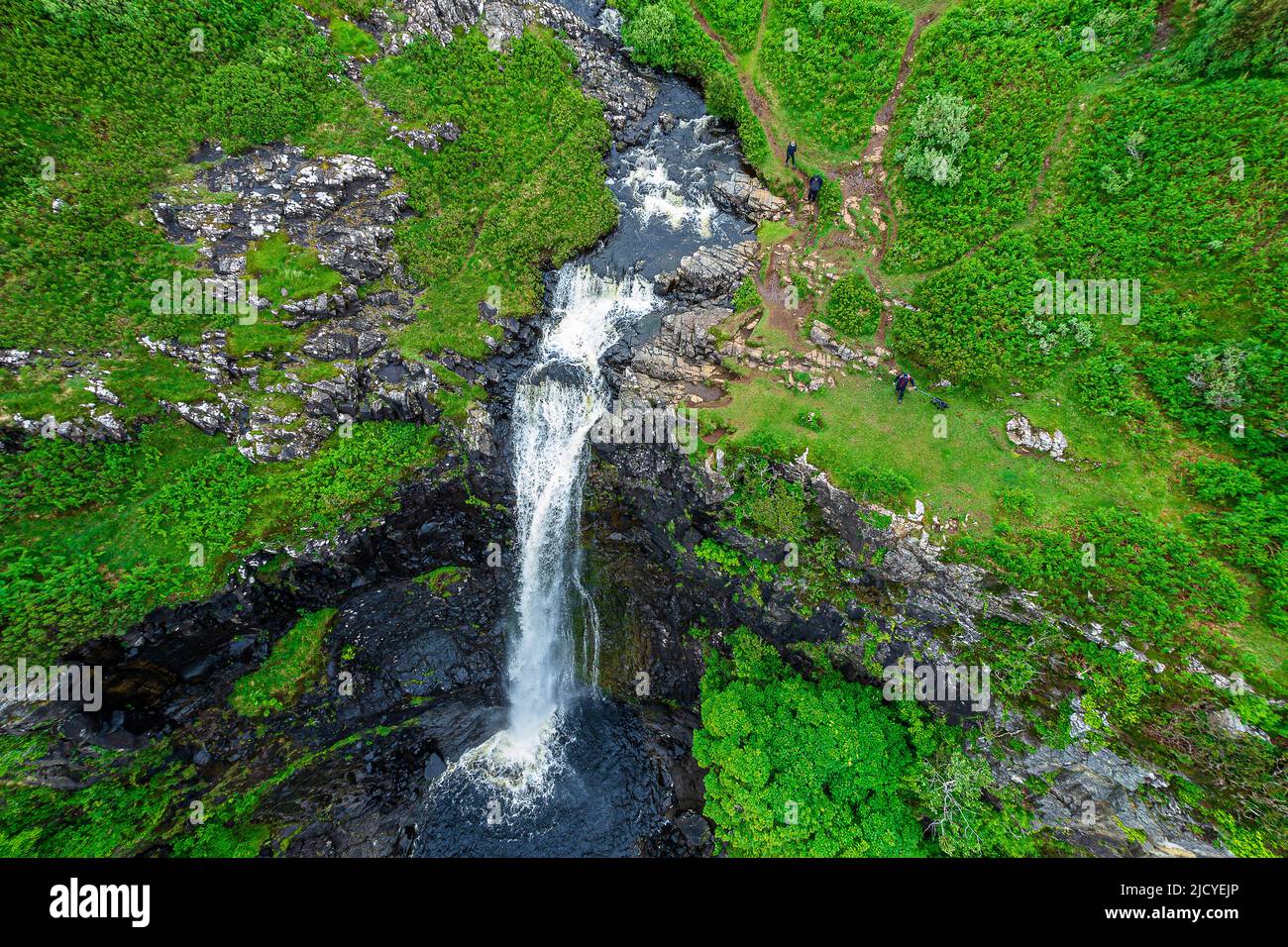 Eas Fors Waterfall, Ballygowan, Isle of Mull, Scotland – A series of ...