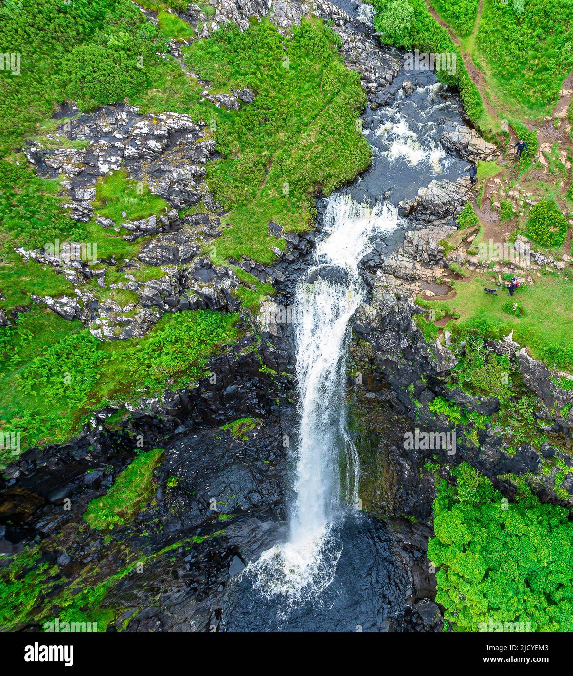 Eas Fors Waterfall, Ballygowan, Isle of Mull, Scotland – A series of ...