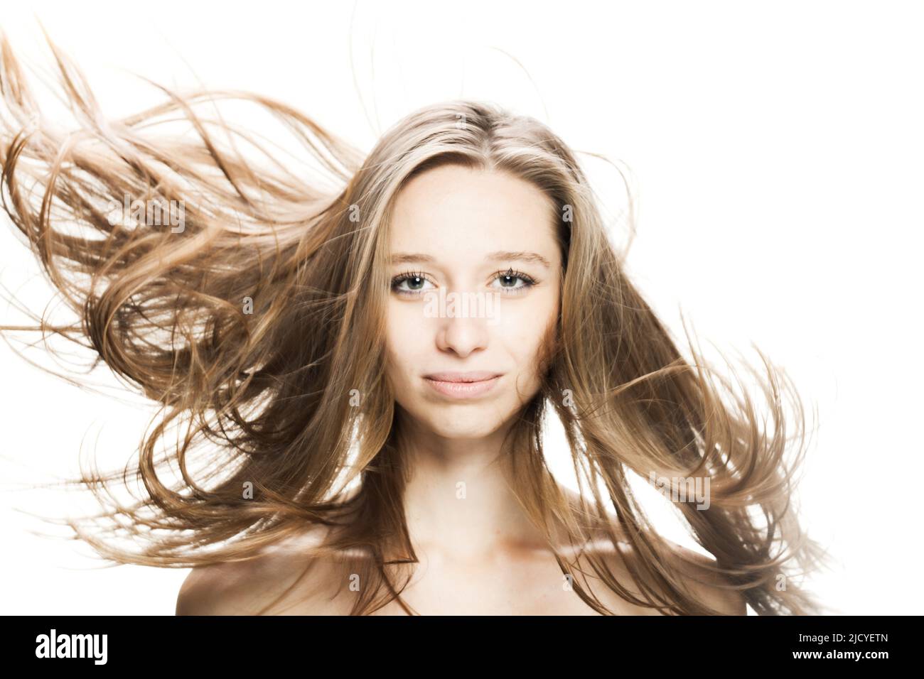 Long Flowing Hair In The Wind